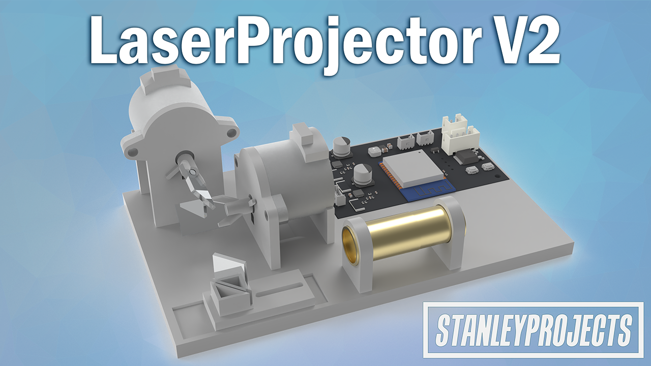 Github Stanleyondrus Laserprojectorv2 Laserprojector V2 Is A Battery Powered Esp32 Based